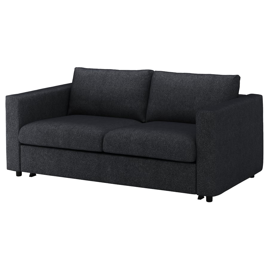 FINNALA sleeper sofa, Tallmyra black/gray - IKEA