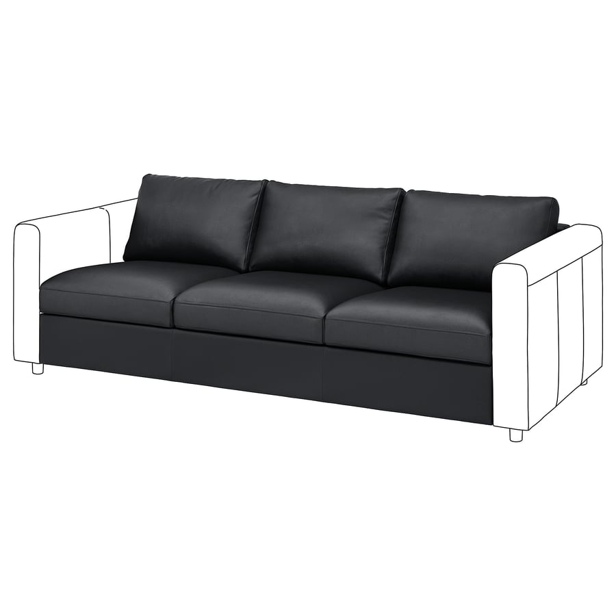 FINNALA sofa section, Grann/Bomstad black - IKEA
