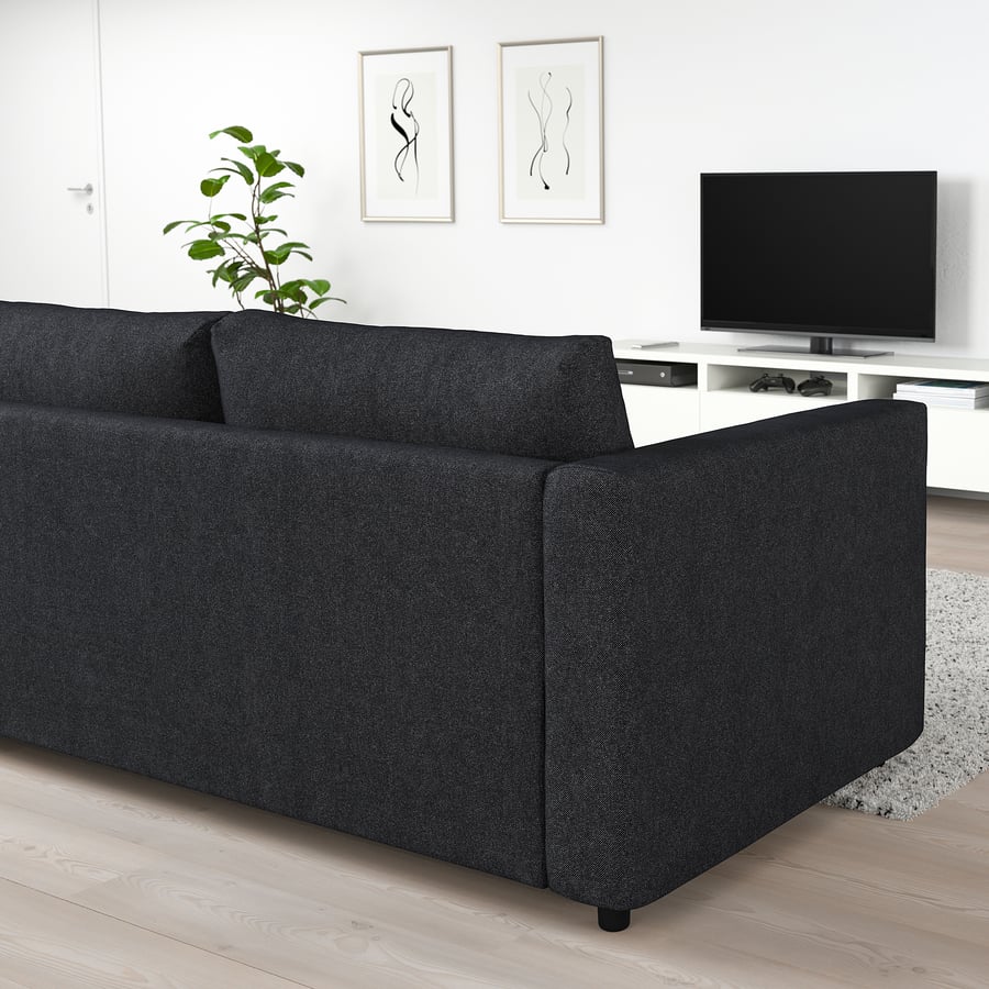 FINNALA sofa, Tallmyra black/gray - IKEA