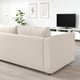 FINNALA sofa, with open end/Gunnared beige - IKEA