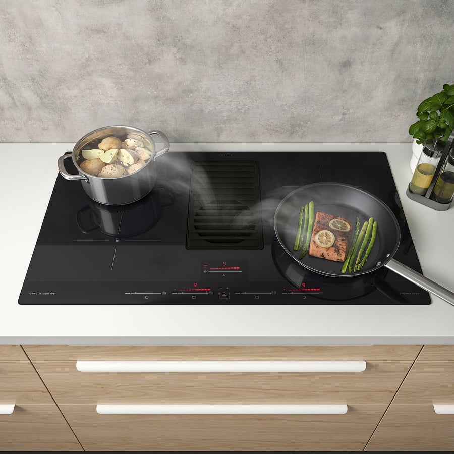 FÖRNEBO Induction cooktop w/downdraft vent - IKEA