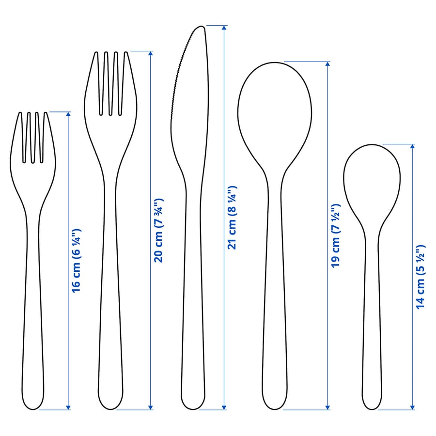 FÖRNUFT 20-piece flatware set, stainless steel - IKEA