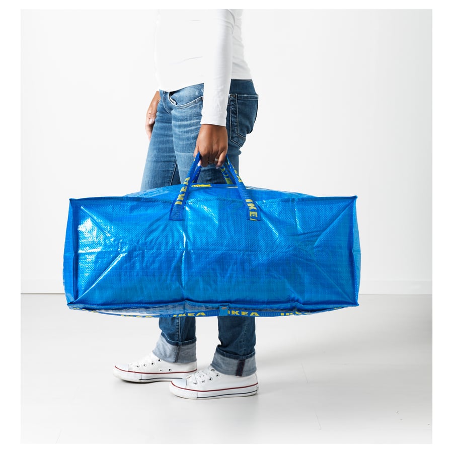 FRAKTA Storage bag for cart, blue, 28 ¾x13 ¾x11 ¾"20 gallon - IKEA