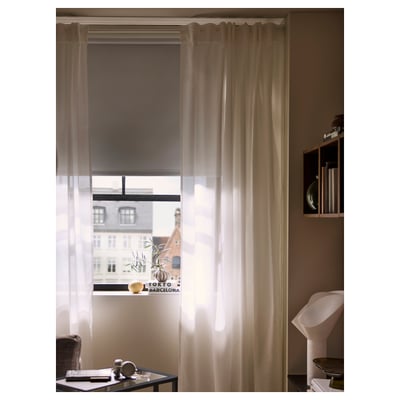 FRIDANS black-out roller blind, white yellow/stripe, 48x76 ¾" - IKEA