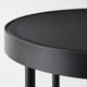 FRÖTORP side table, anthracite marble effect/black glass, 187/8" - IKEA