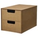 GÄRDESGÅRD mini chest with 2 drawers, natural, 6 ¼x9 ¾" - IKEA