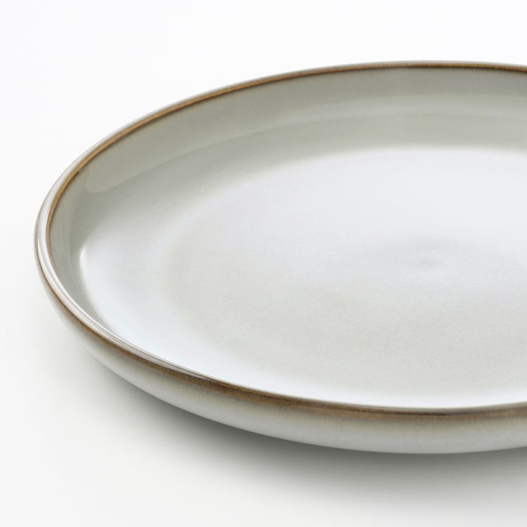 GLADELIG 18-piece dinnerware set, gray - IKEA