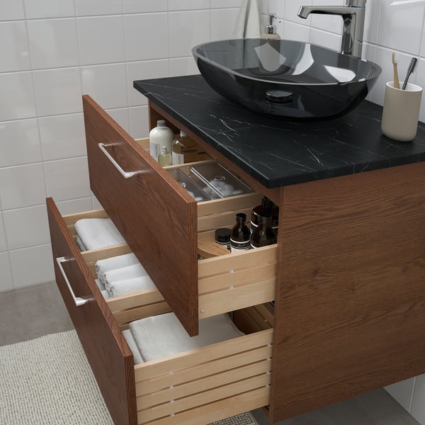 Brown Black Ikea Bathroom Vanities