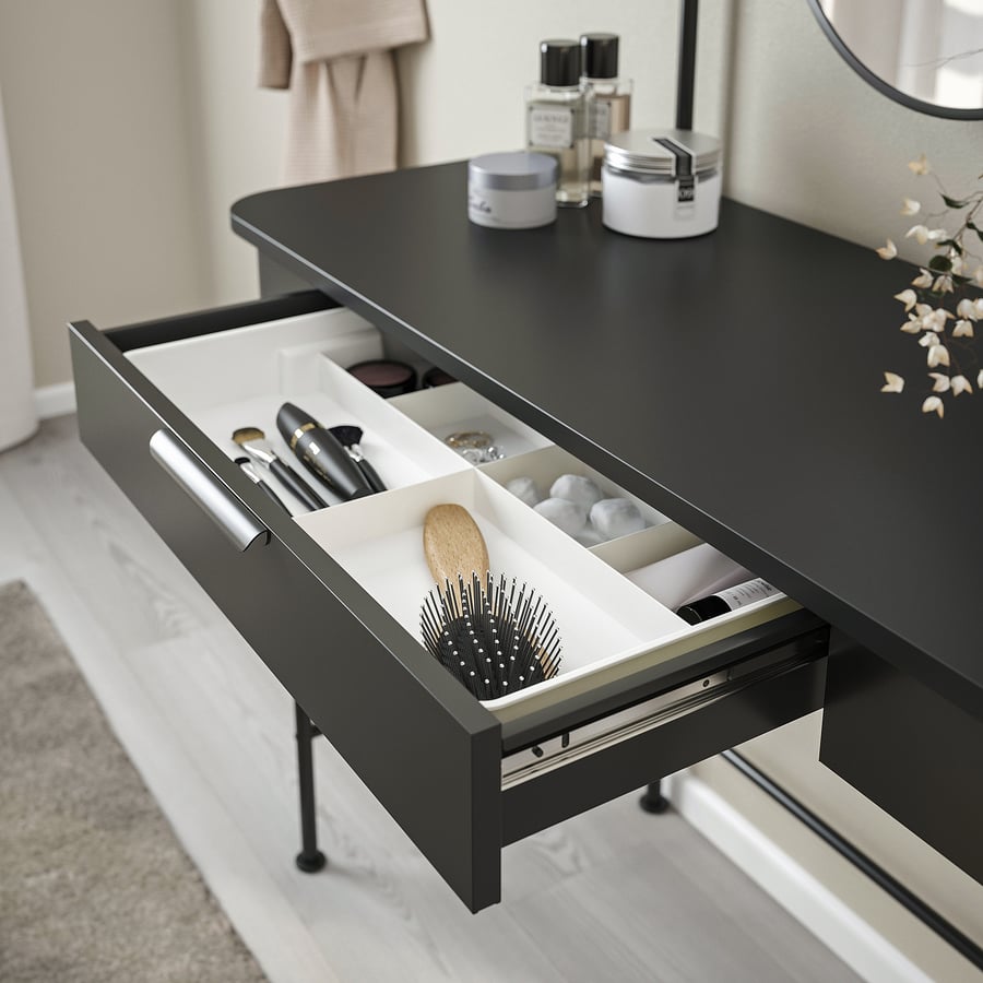 GRÅFJÄLLET dressing table, anthracite, 393/8x161/2" - IKEA