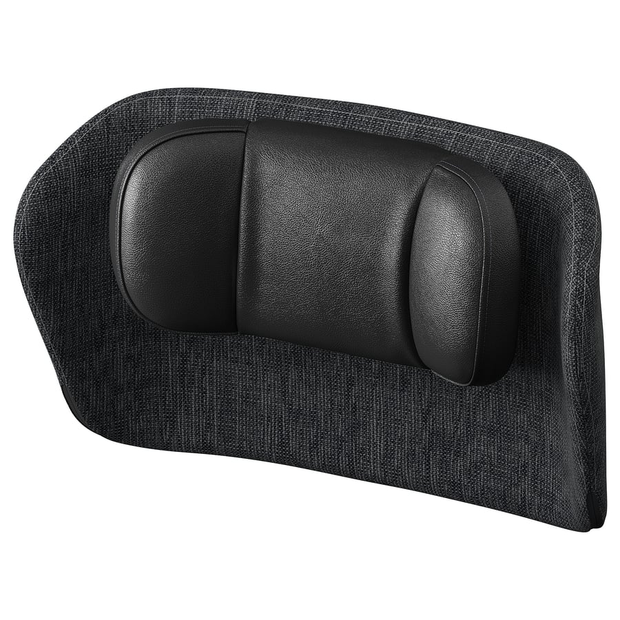 GRÖNFJÄLL headrest, Letafors gray/black - IKEA
