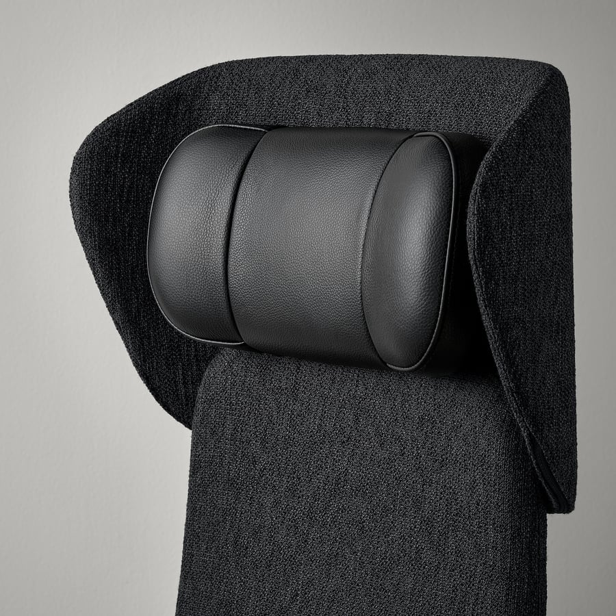 GRÖNFJÄLL headrest, Letafors gray/black - IKEA