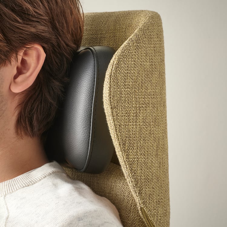 GRÖNFJÄLL headrest, Letafors yellow-brown/black - IKEA