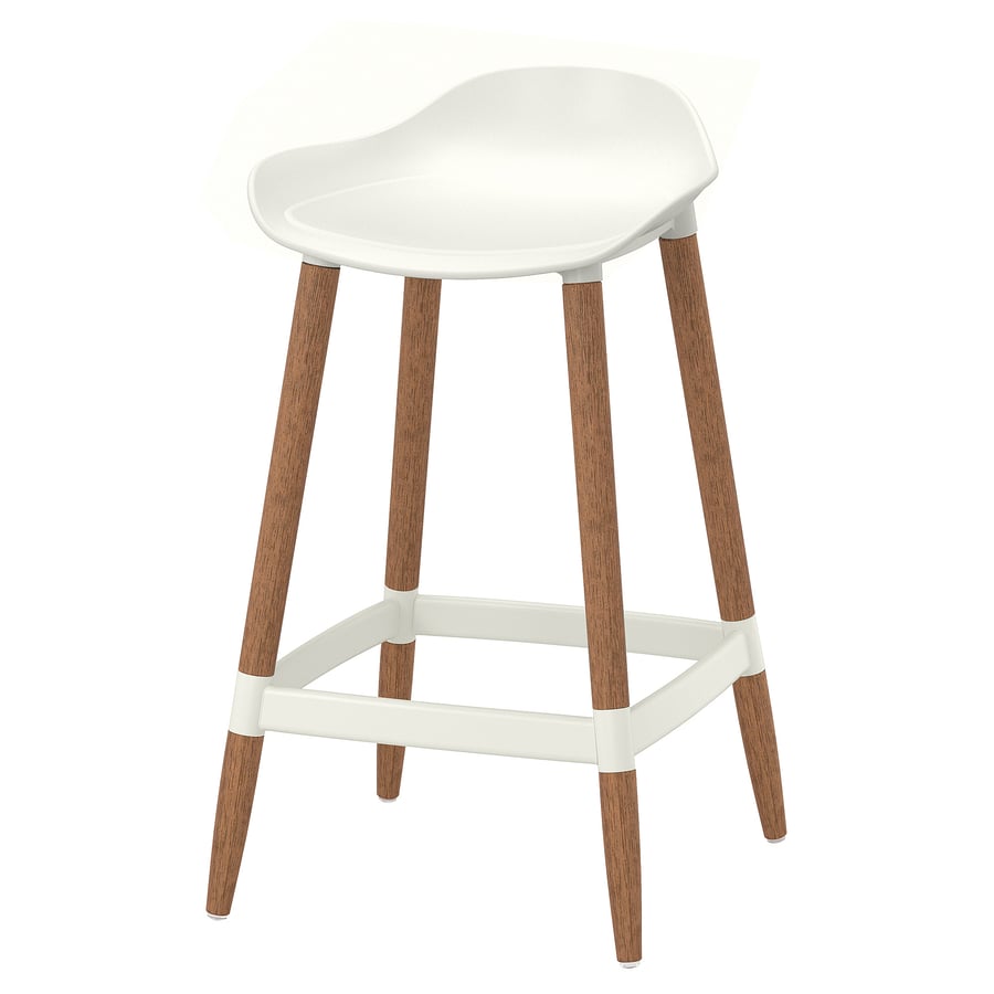 GRÖNSTA bar stool, counter height white/indoor/outdoor, 251/4" - IKEA