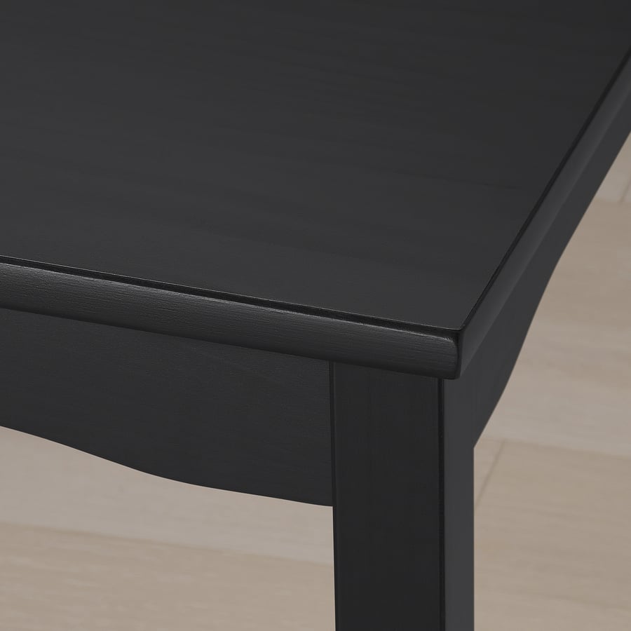 HÄGERNÄS bar table and 4 bar stools, black stained pine - IKEA