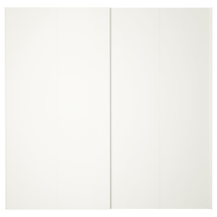 HASVIK pair of sliding doors, white, 783/4x791/8" - IKEA