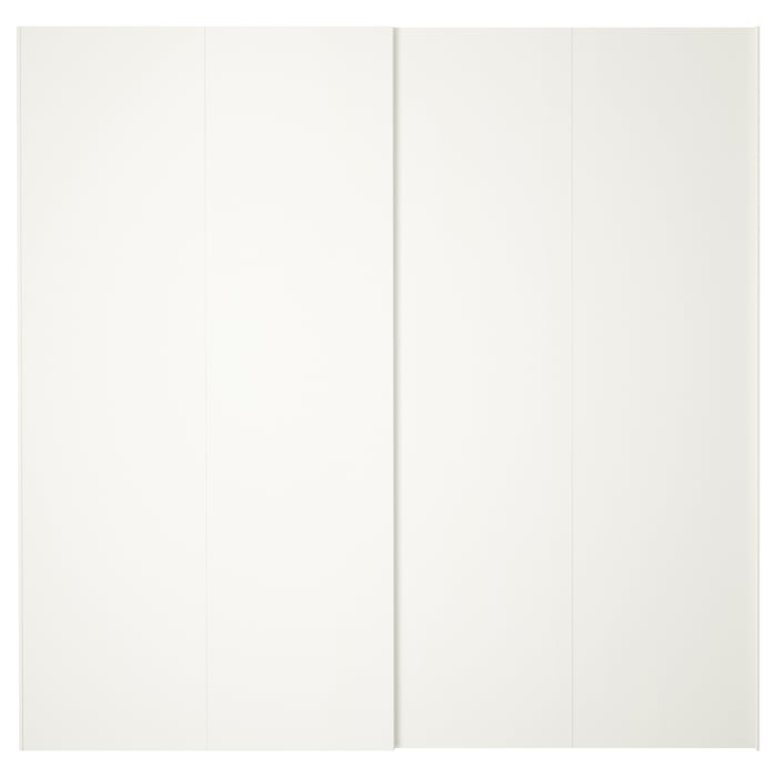 HASVIK pair of sliding doors, white, 783/4x791/8" - IKEA