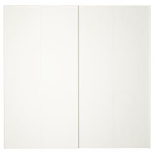 HASVIK Pair of sliding doors, white, 783/4x791/8" - IKEA