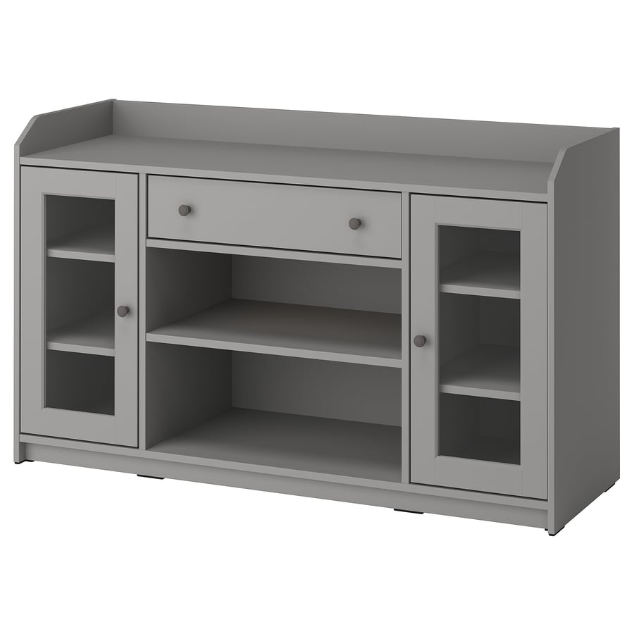 HAUGA sideboard, gray, 551/8x177/8x33" - IKEA