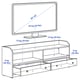 HAUGA TV unit, gray, 543/8x141/8x211/4" - IKEA