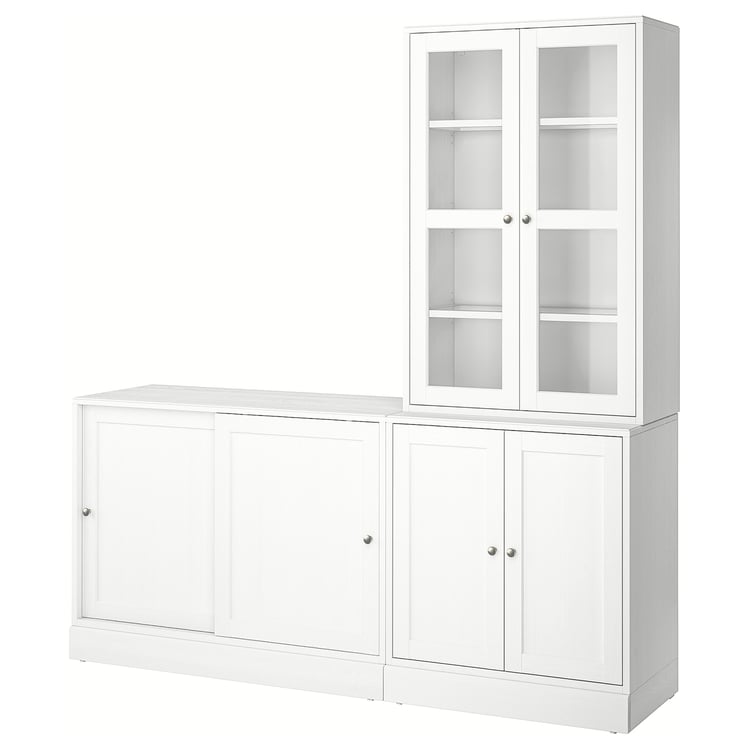 HAVSTA storage combination w sliding doors, white, 791/2x181/2x831/2 ...