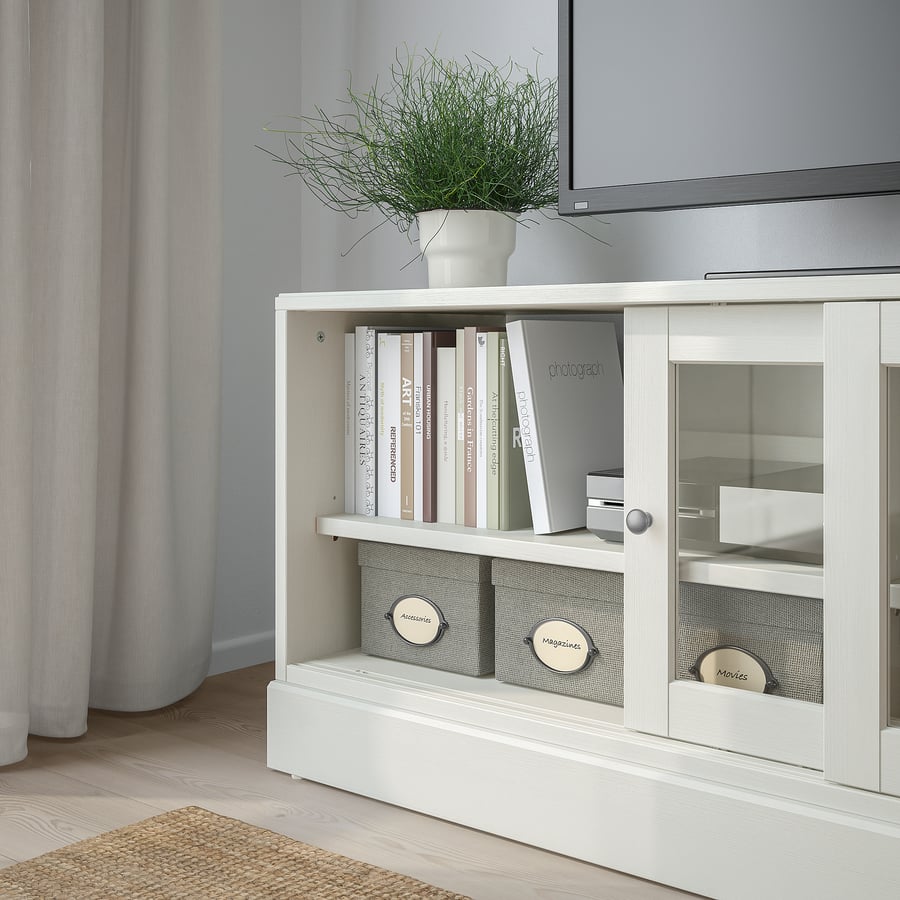 HAVSTA TV unit with base, white, 63x181/2x243/8" - IKEA