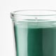 HEDERSAM scented candle in glass, Fresh grass/light green, 20 hr - IKEA