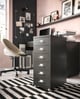 HELMER Drawer unit on casters, black, 11x27 1/8" - IKEA