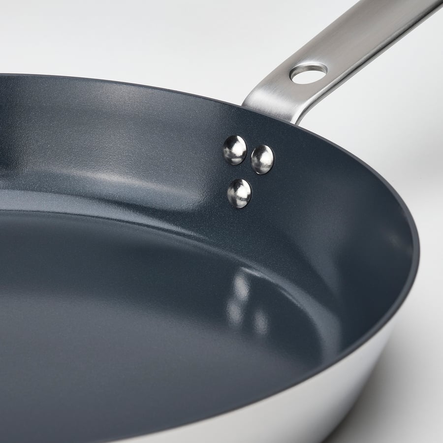 HEMKOMST frying pan, stainless steel/non-stick coating, 11" - IKEA