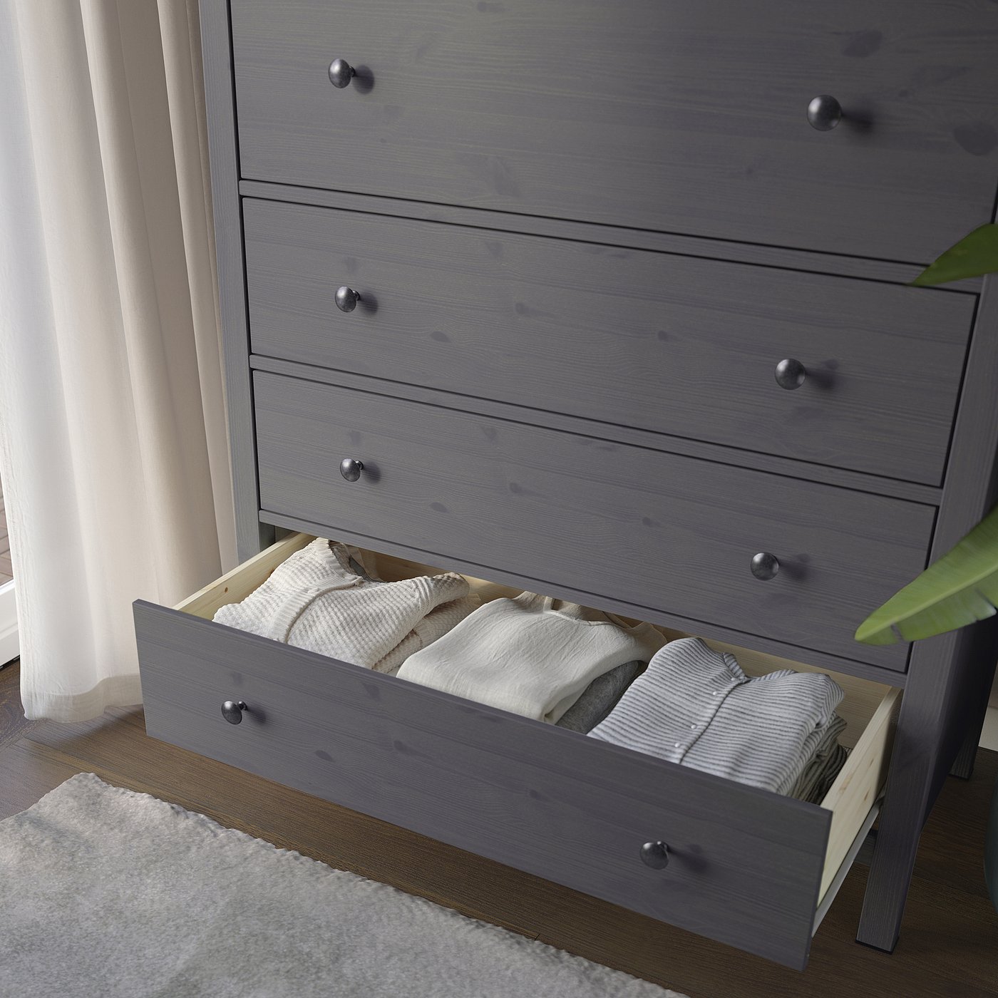 HEMNES 6 drawer chest dark gray 421 2x515 8 IKEA