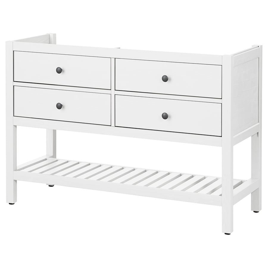 HEMNES Bathroom vanity with 4 drawers, white, 48" - IKEA