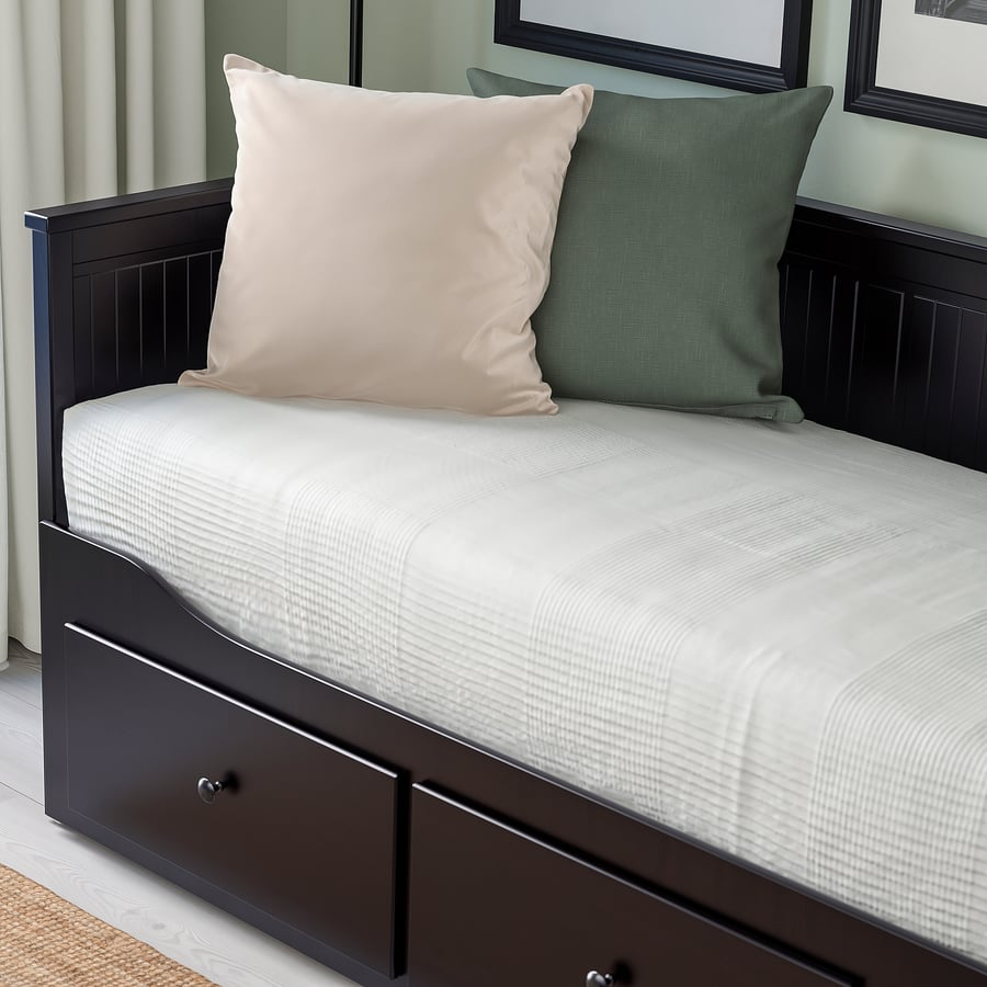 HEMNES Daybed frame with 3 drawers, black-brown, Twin - IKEA