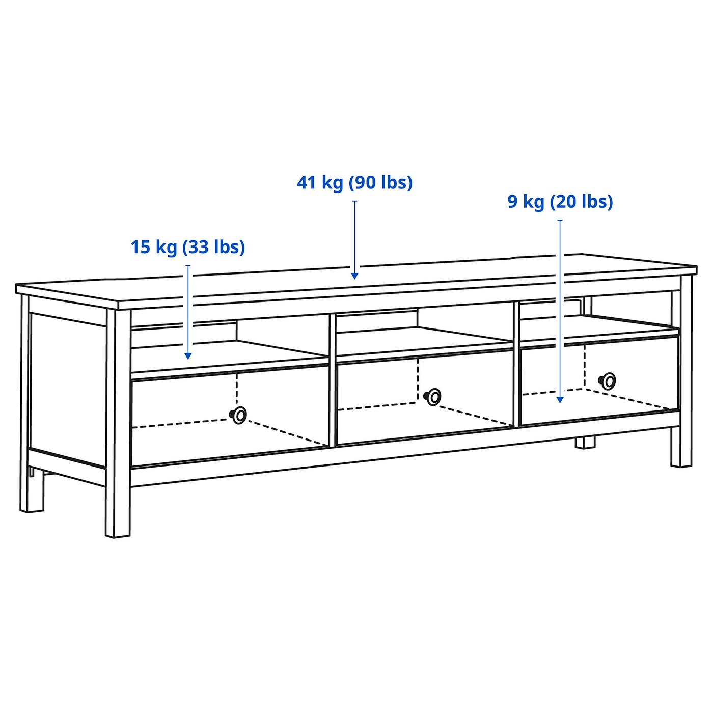 Ikea hemnes tv stand 72 store