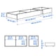 HEMNES Underbed storage box, set of 2, dark gray stained, Twin/Full - IKEA
