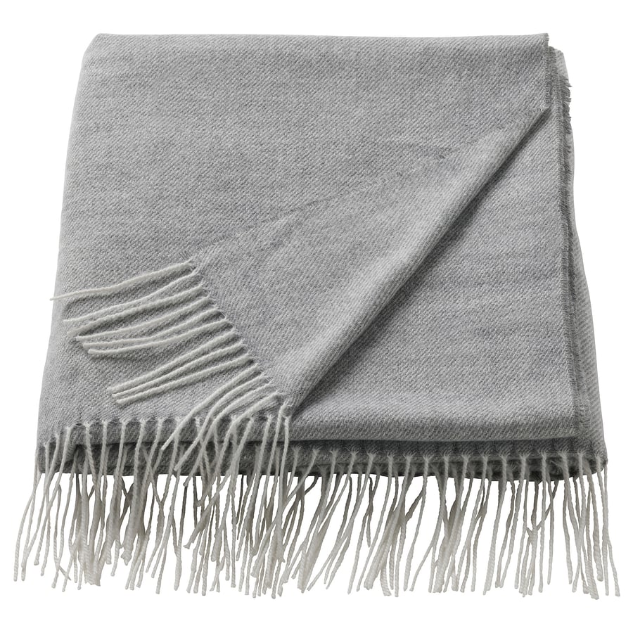 HOLMVI throw, gray, 47x63" - IKEA