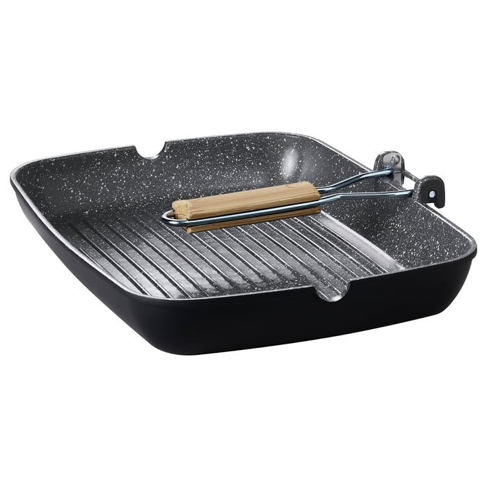 HUSKNUT grill pan, non-stick coating black, 14 ¼x10 ¼" - IKEA