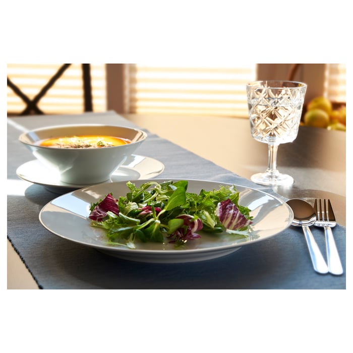 IKEA 365+ 18-piece dinnerware set, white - IKEA