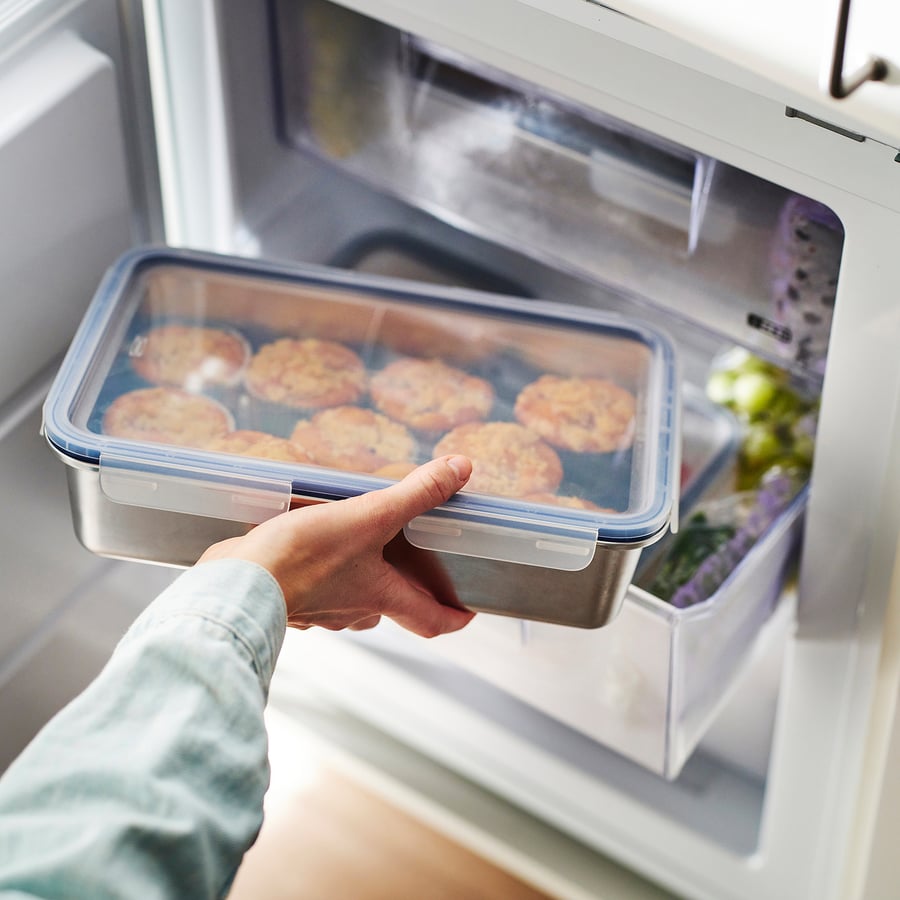 IKEA 365+ food container, large rectangular/stainless steel, 101 oz - IKEA