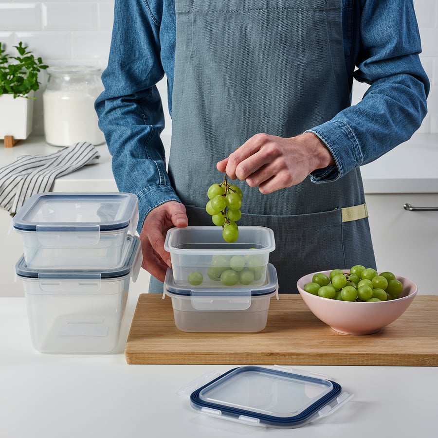 IKEA 365+ food container with lid, set of 4, plastic - IKEA