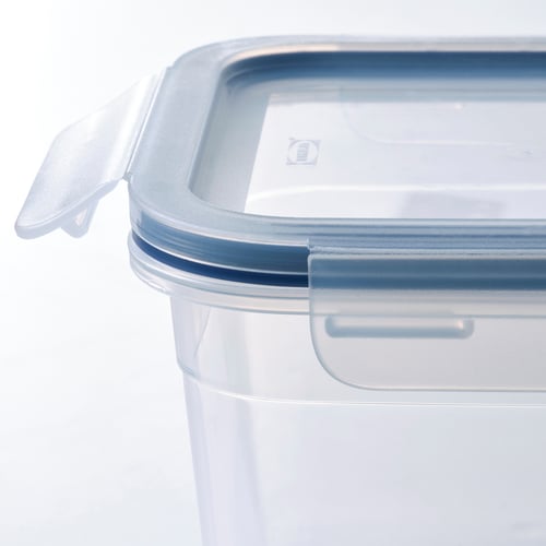 IKEA 365+ food container with lid, square/plastic, 47 oz - IKEA