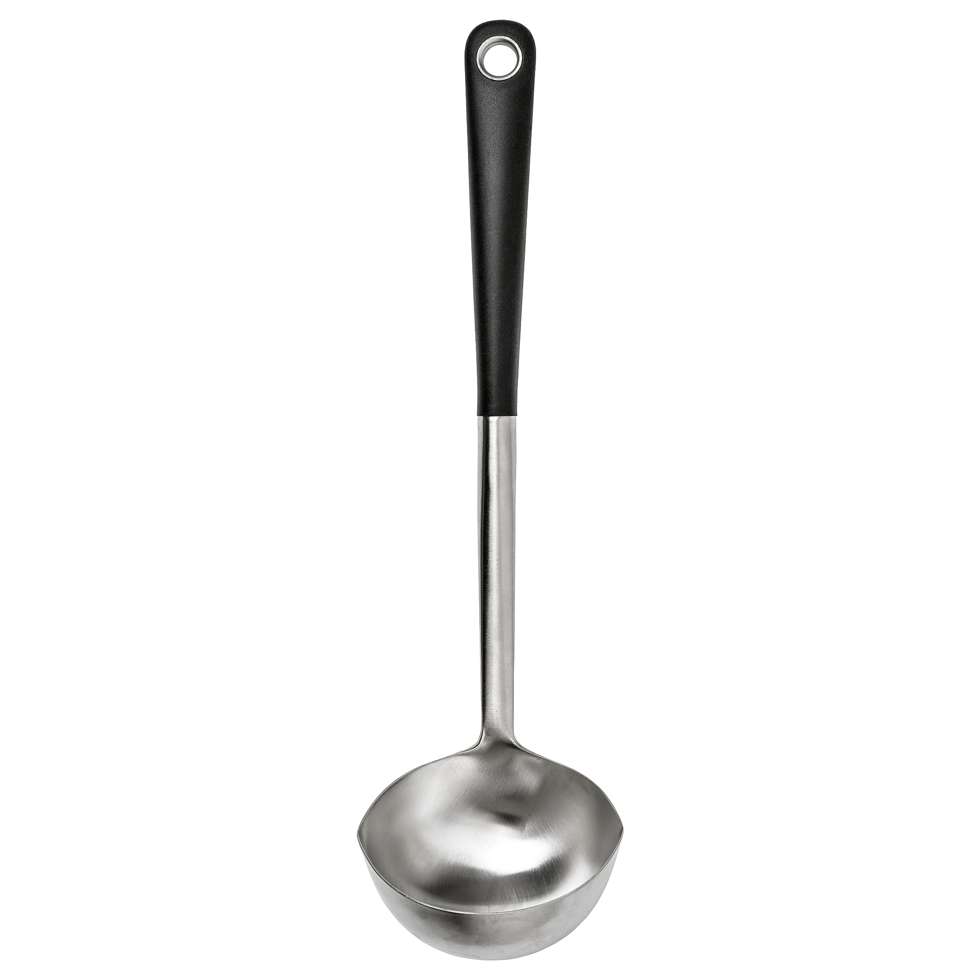IKEA 365+ HJÄLTE Soup ladle, stainless steel, black - IKEA