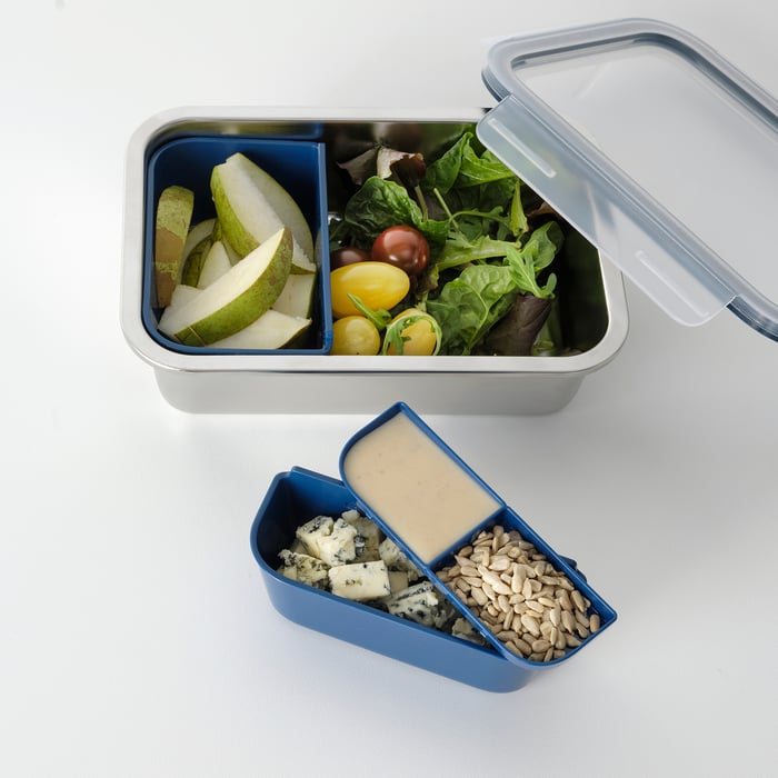 IKEA 365+ insert for food container, set of 2, dark blue - IKEA
