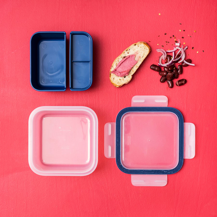 IKEA 365+ insert for food container, set of 2, dark blue - IKEA