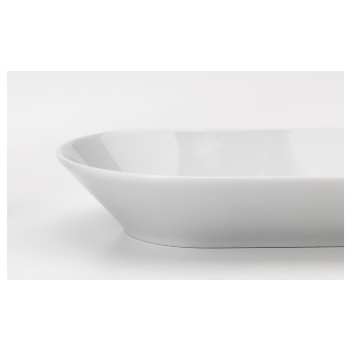 IKEA 365+ serving plate, white, 15x8 ¾" - IKEA