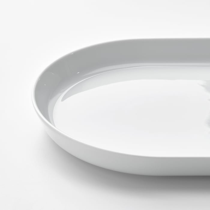 IKEA 365+ serving plate, white, 14x8" - IKEA