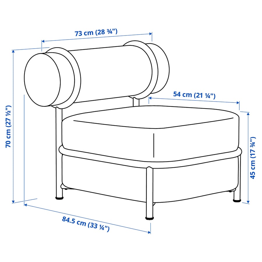 IKEA PS 2026 chair, with inflatable seat/back cushion/Knäbäck bright ...