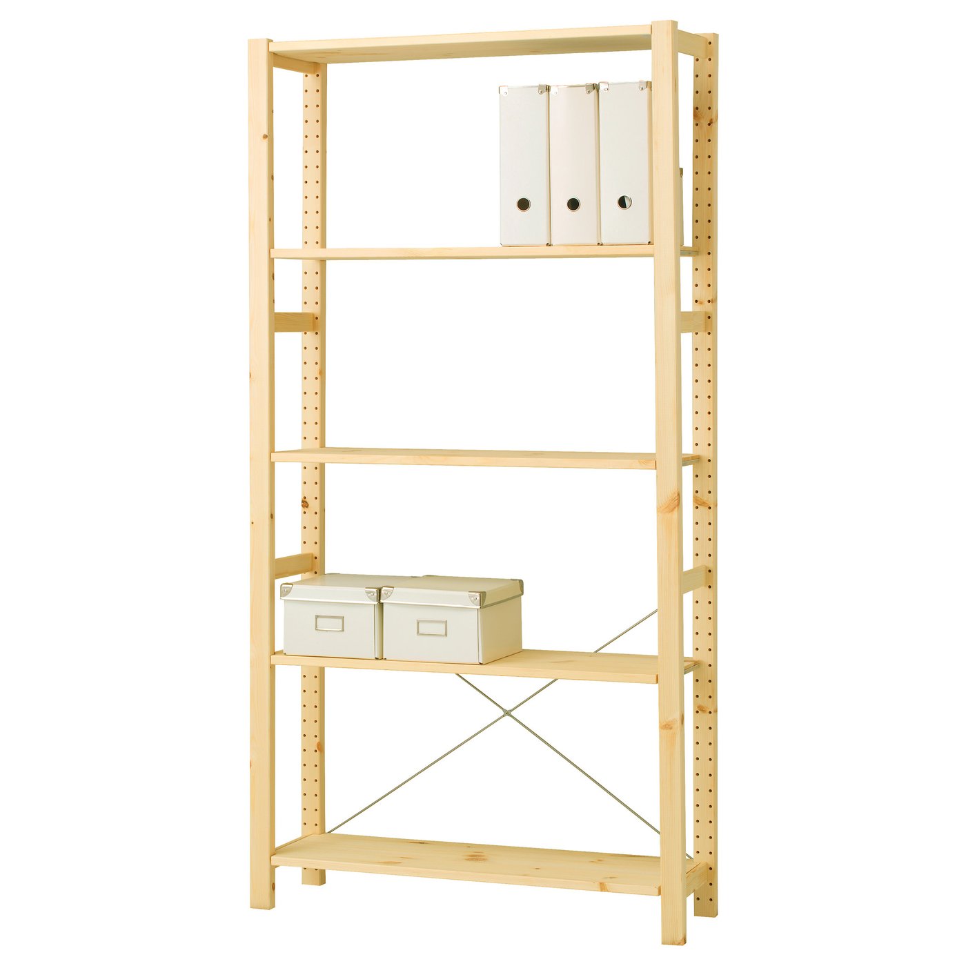 IVAR Shelf unit, pine, 35x113/4x701/2" - IKEA