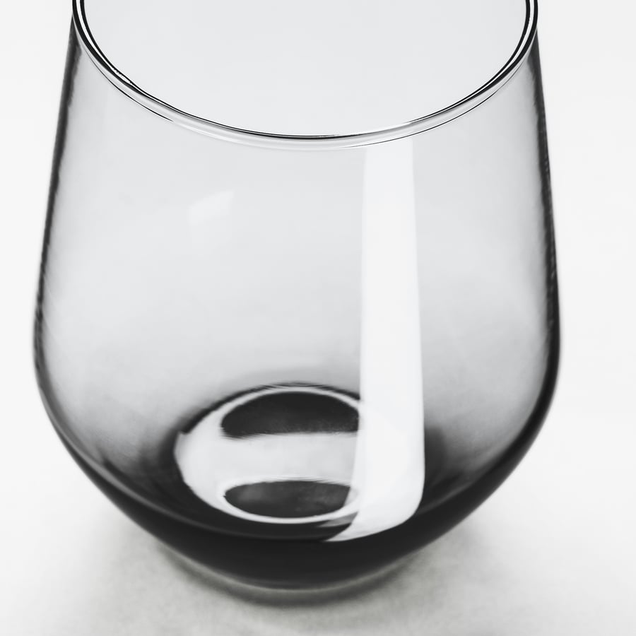 IVRIG glass, gray, 15 oz - IKEA US