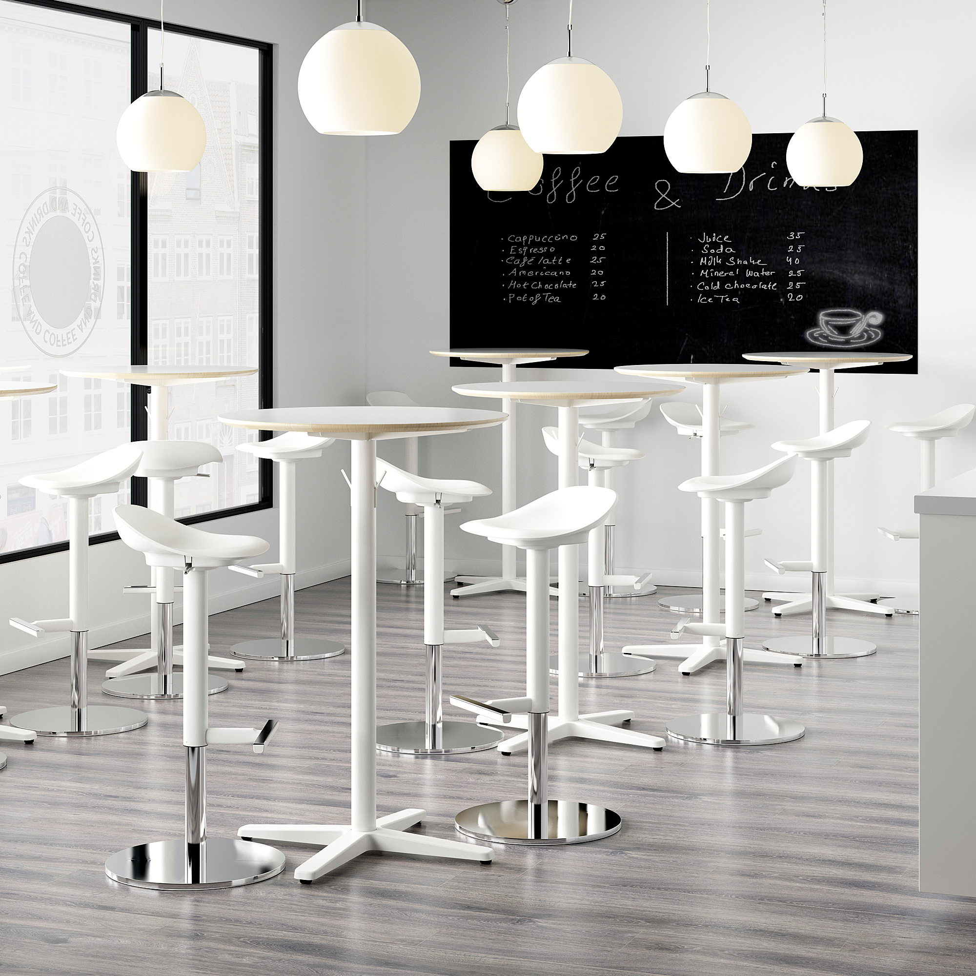 JANINGE Bar stool, white - IKEA