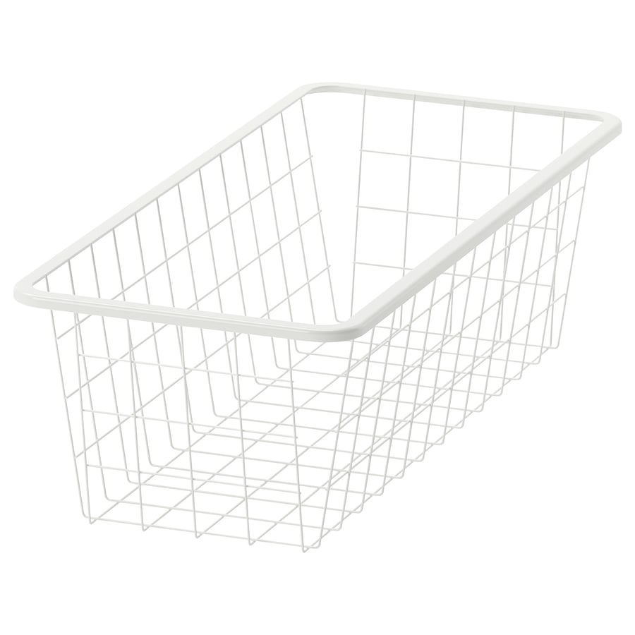 JONAXEL wire basket, white, 97/8x201/8x57/8" - IKEA