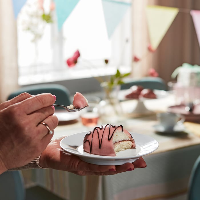 KAFFEREP cream cake with almond paste, frozen, 11 oz - IKEA
